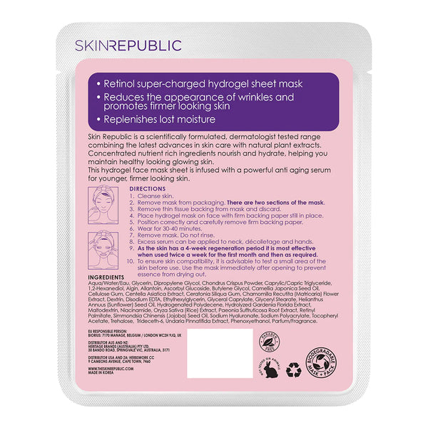 Skin Republic Retinol Hydrogel Face Mask Sheet